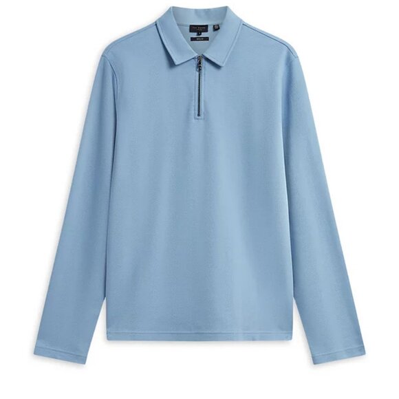 Ted Baker | Shirts | Ted Baker Kalend Mens Large Eu4 Blue 4 Zipper ...